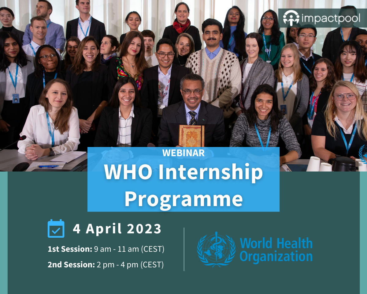 Webinar with the World Health Organization: Global Internship Programme
